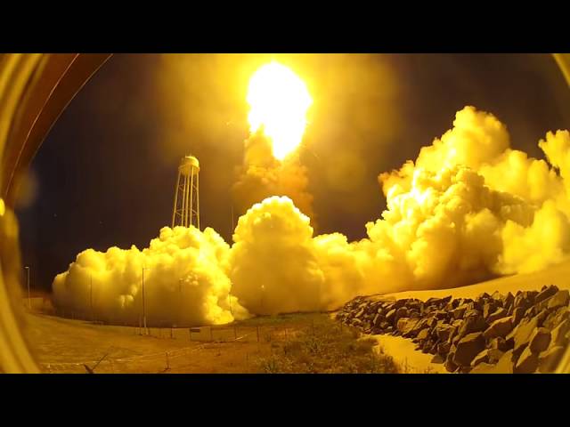 GoPro Hero Camera Captures Awesome Sight Of Antares Orb-3 Rocket ...